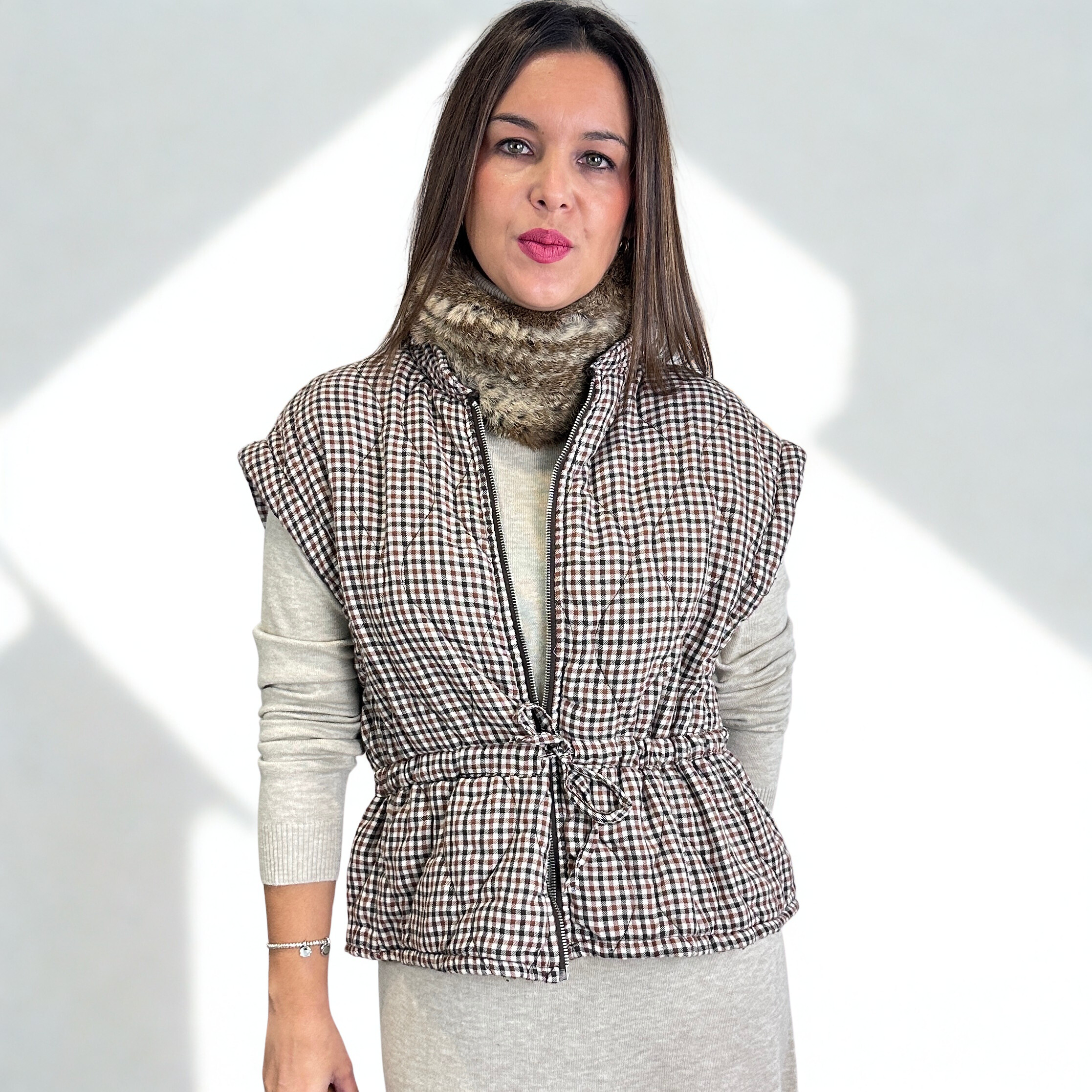 Chaleco Cuadros Vichy - Anabel García